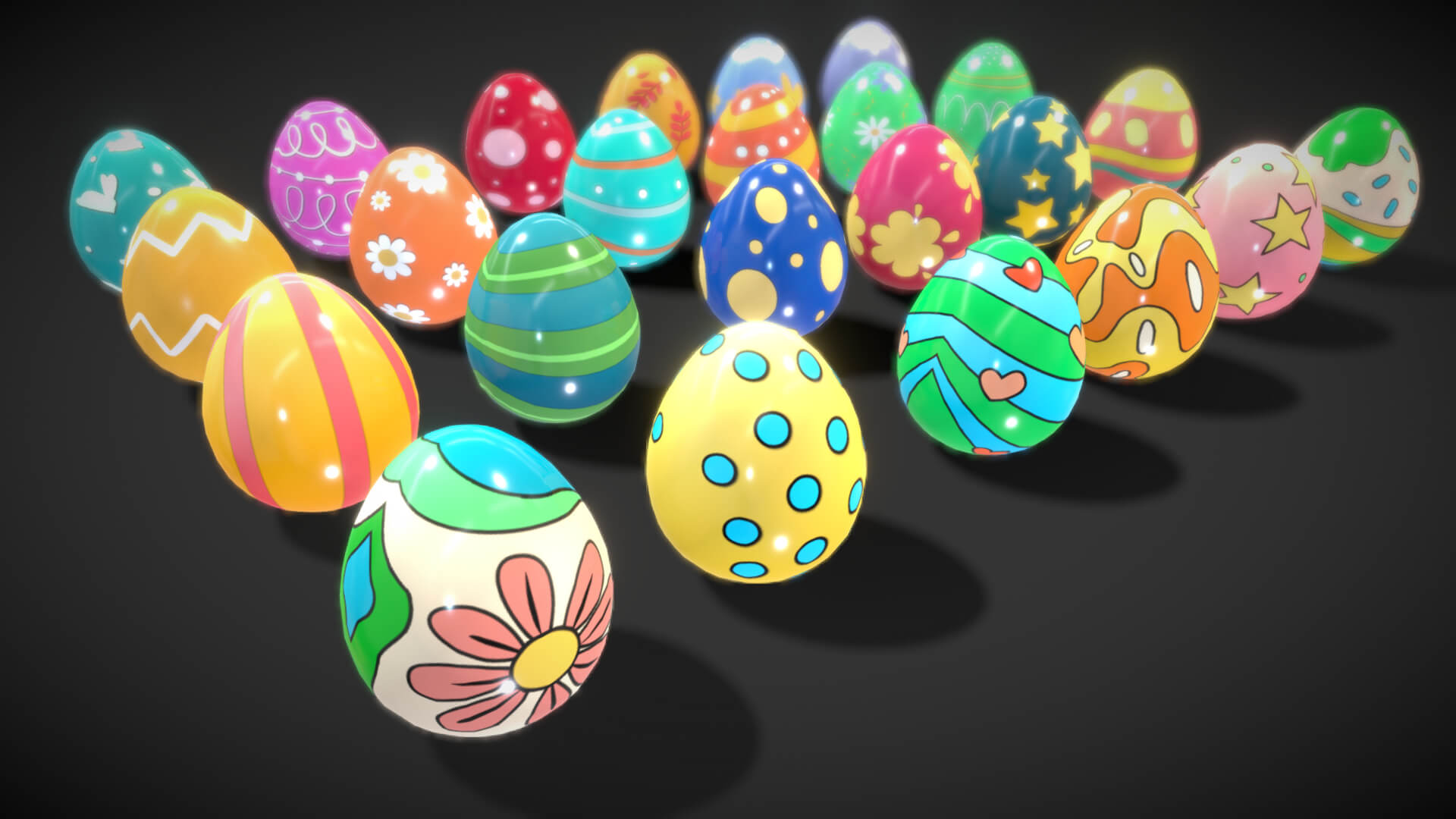 Collections Easter Eggs 5 - 3D Model by cuongvc