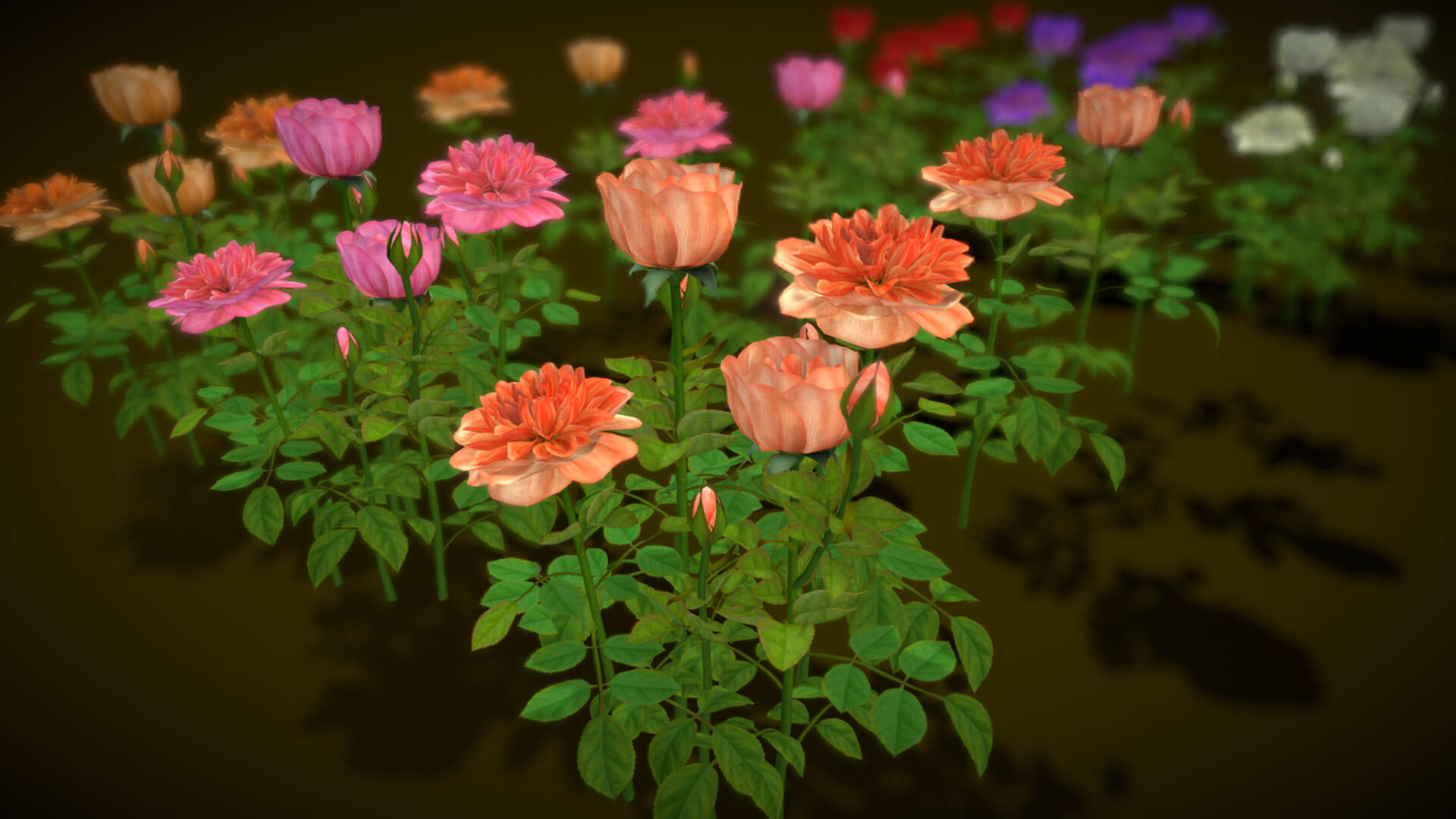 Flower Rose Juliet - 3D Model by cuongvc