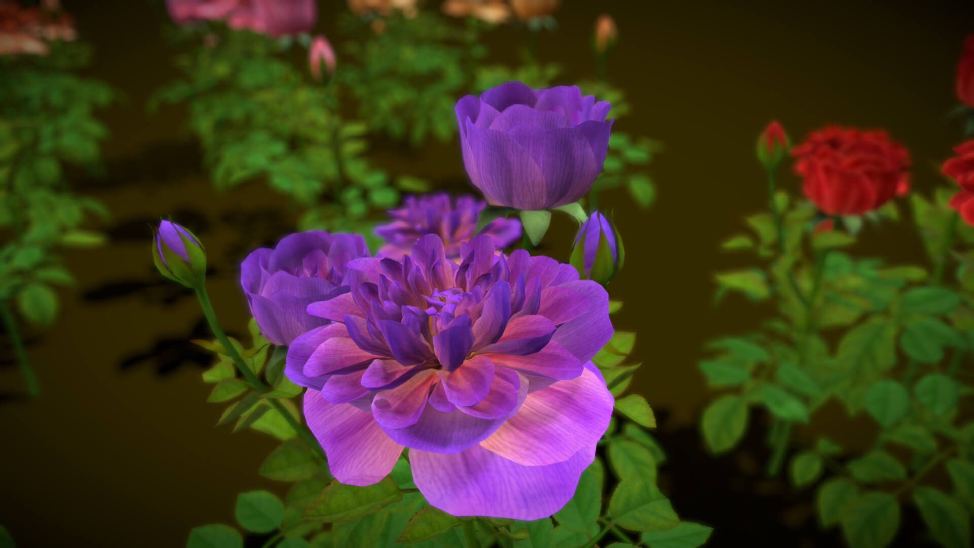 Flower Rose Juliet - 3D Model by cuongvc