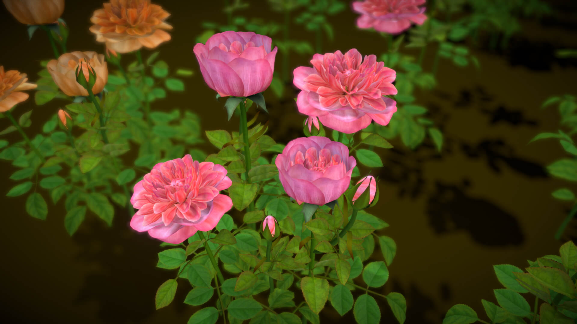 Flower Rose Juliet - 3D Model by cuongvc