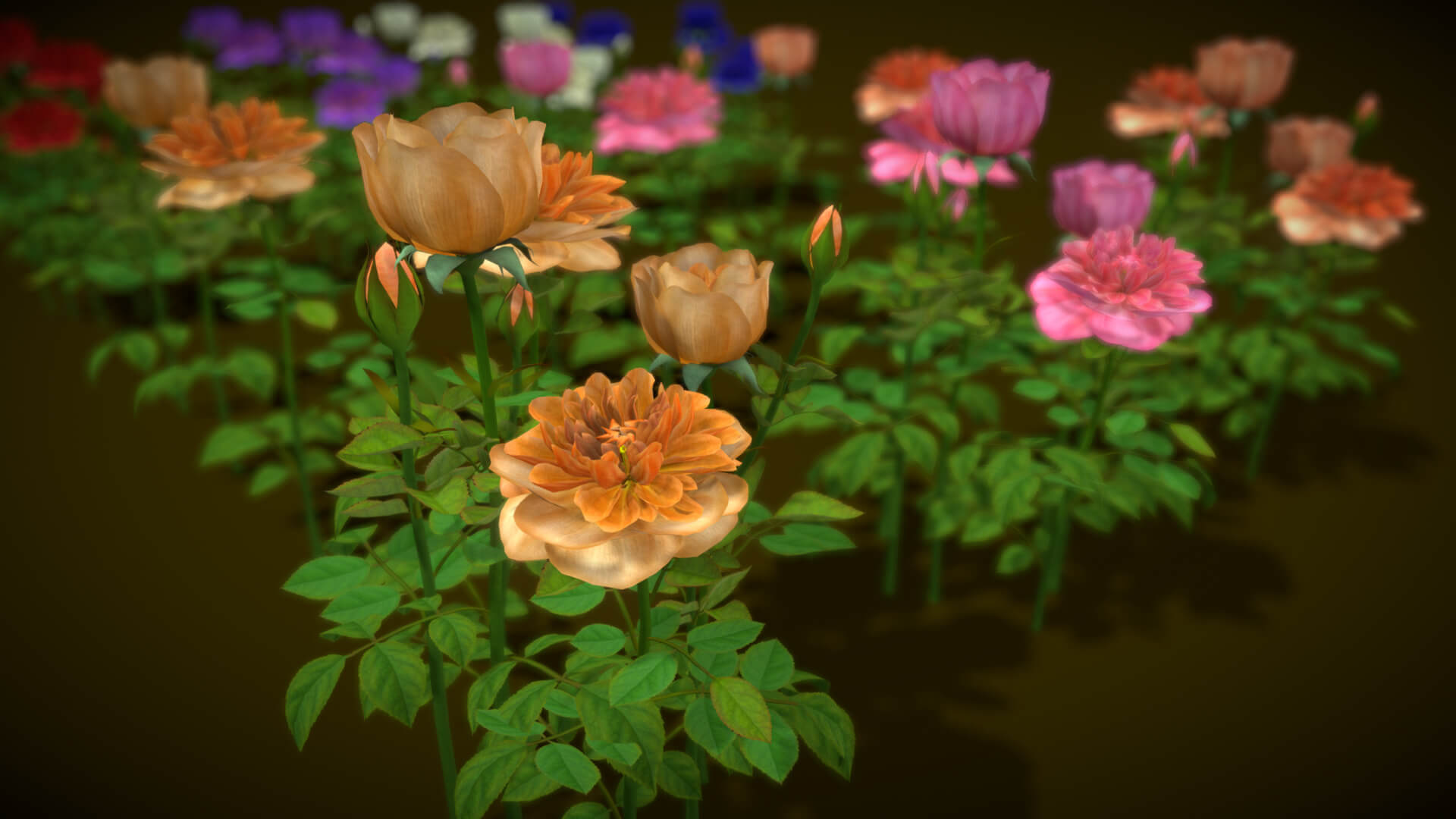 Flower Rose Juliet - 3D Model by cuongvc