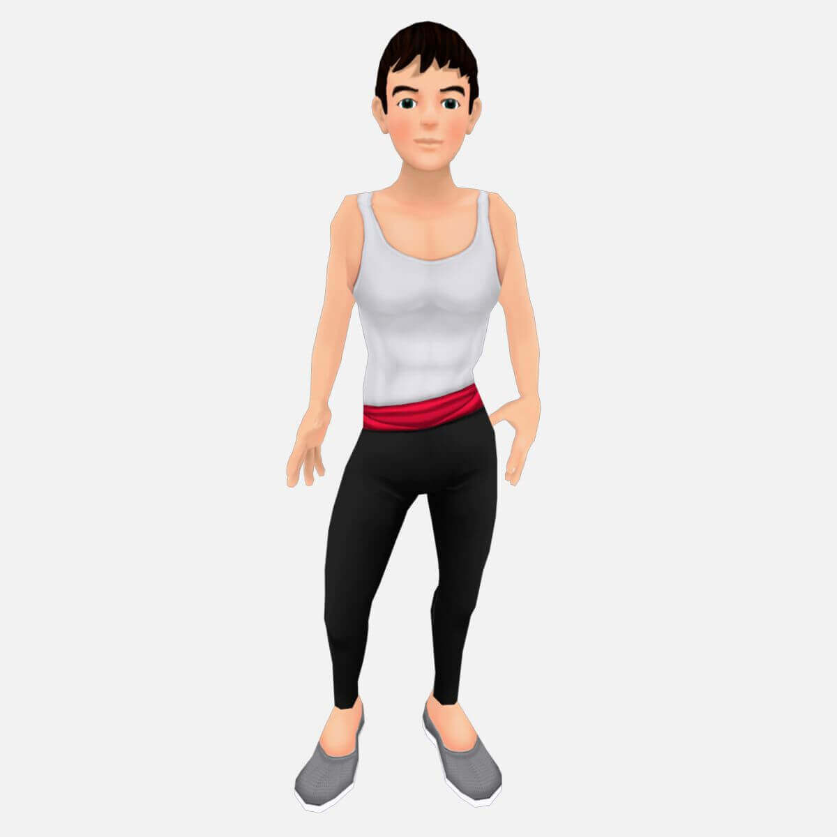 Relaxed Man Character - 3D Model by cuongvc