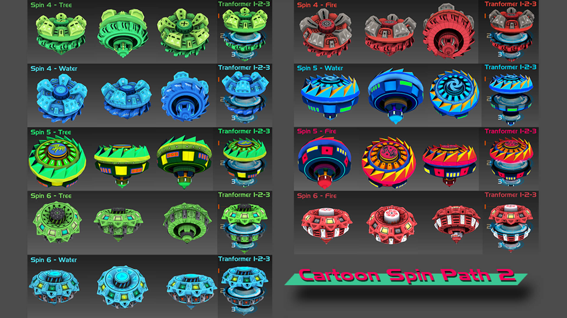 Spin Collections 3d Model By Cuongvc