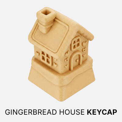 Gingerbread House Keycap for Mechanical Keyboard - Free 3D Model by ...