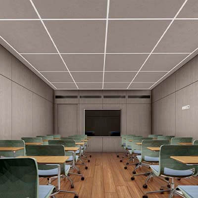 Modern Minimalist Classroom With Wood Paneling - 3D Model by cutecancer22