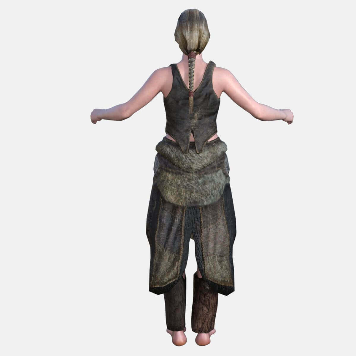 Warrior Woman Character - 3D Model by cw24
