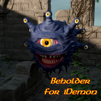 Beholder Materials for iDemon (Daz Studio) - Free Daz Content by cwag68