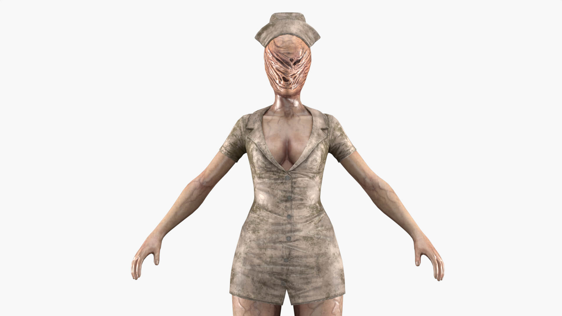 3D Horror Nurse by Cyberon1ck