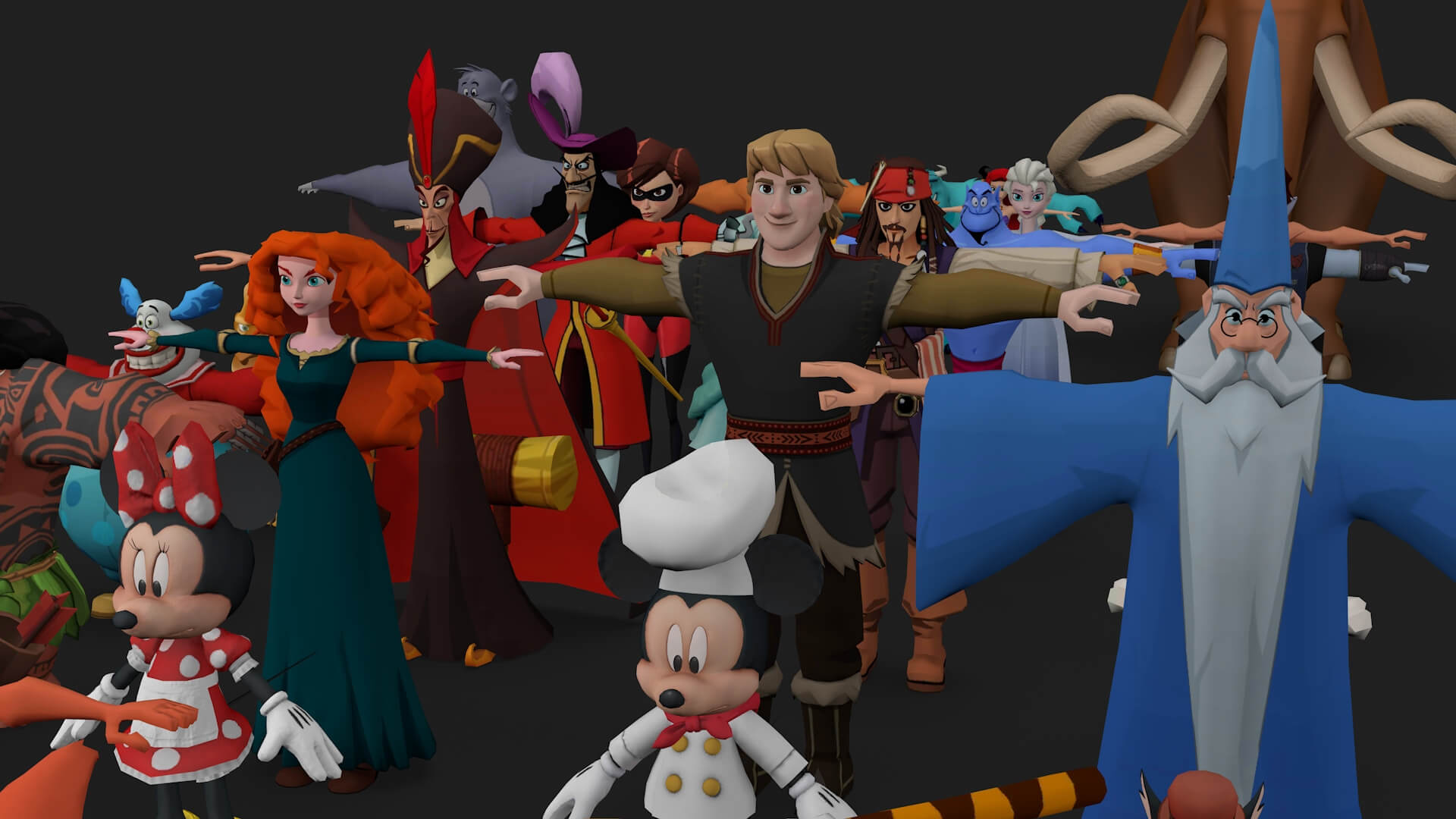 Disney Pack 59 in 1 Model (Rigged) by Cyberon1ck