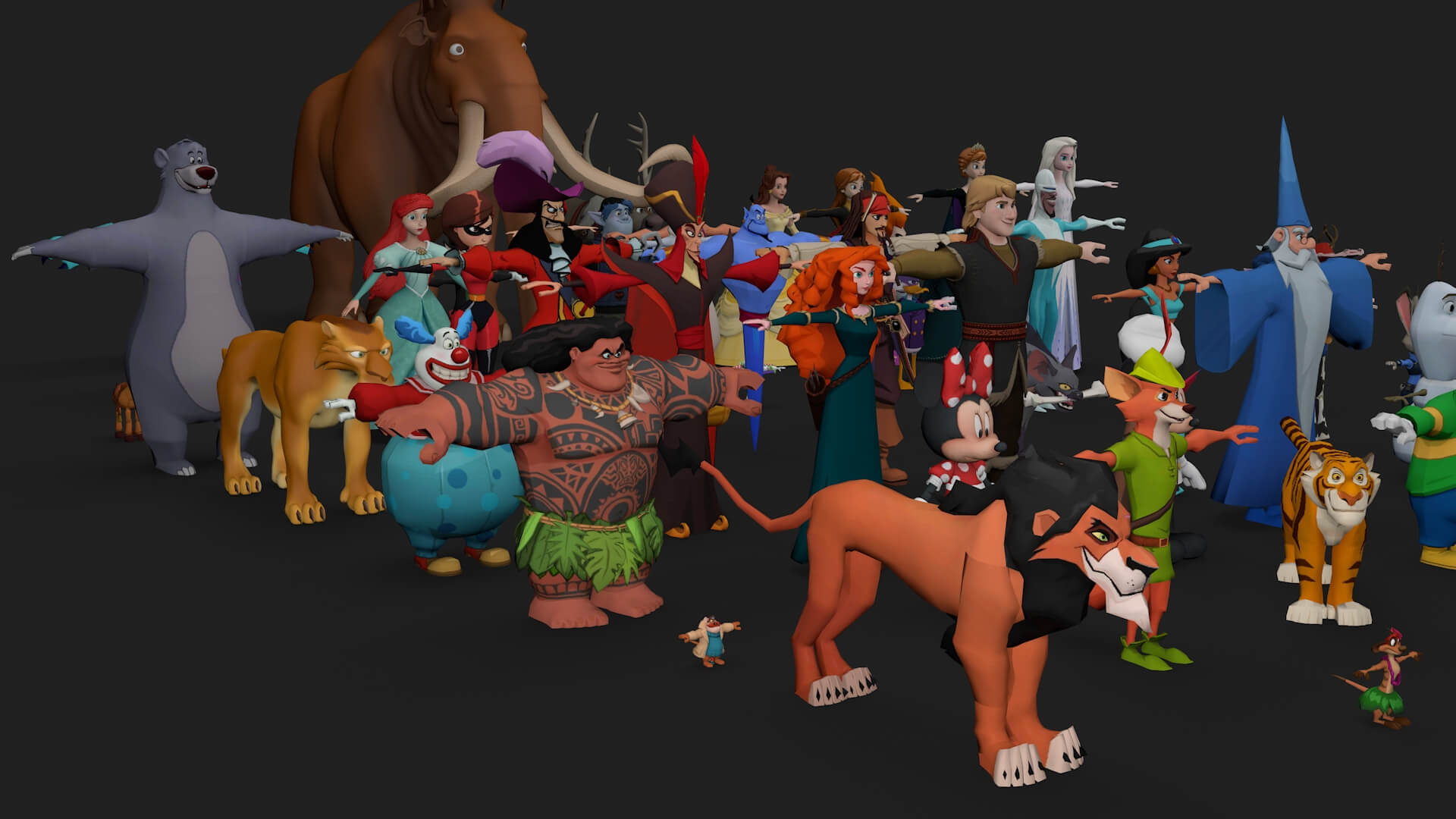 Disney Pack 59 in 1 Model (Rigged) by Cyberon1ck
