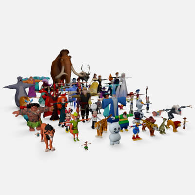 Disney Pack 59 in 1 - 3D Model by Cyberon1ck