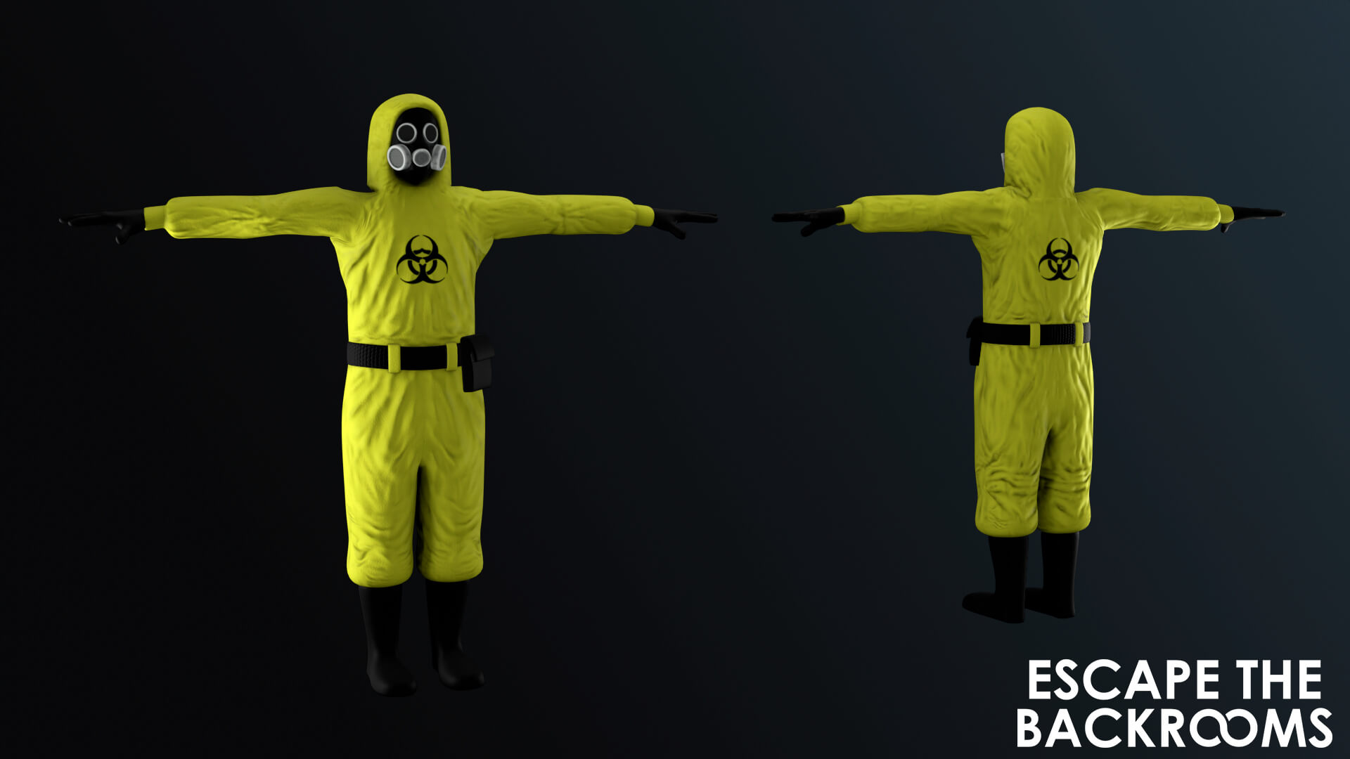 Escape The Backrooms - Hazmat Free 3D Model by Cyberon1ck