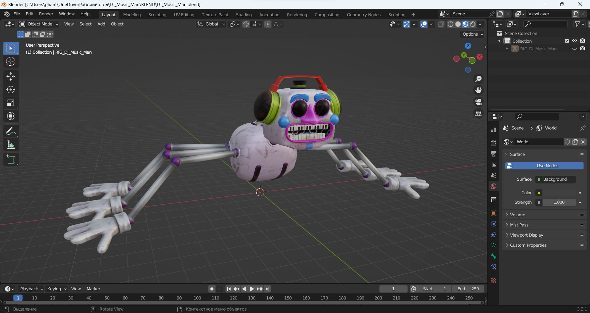 Five Nights at Freddy's: Security Breach - DJ Music Man 3D Model by ...