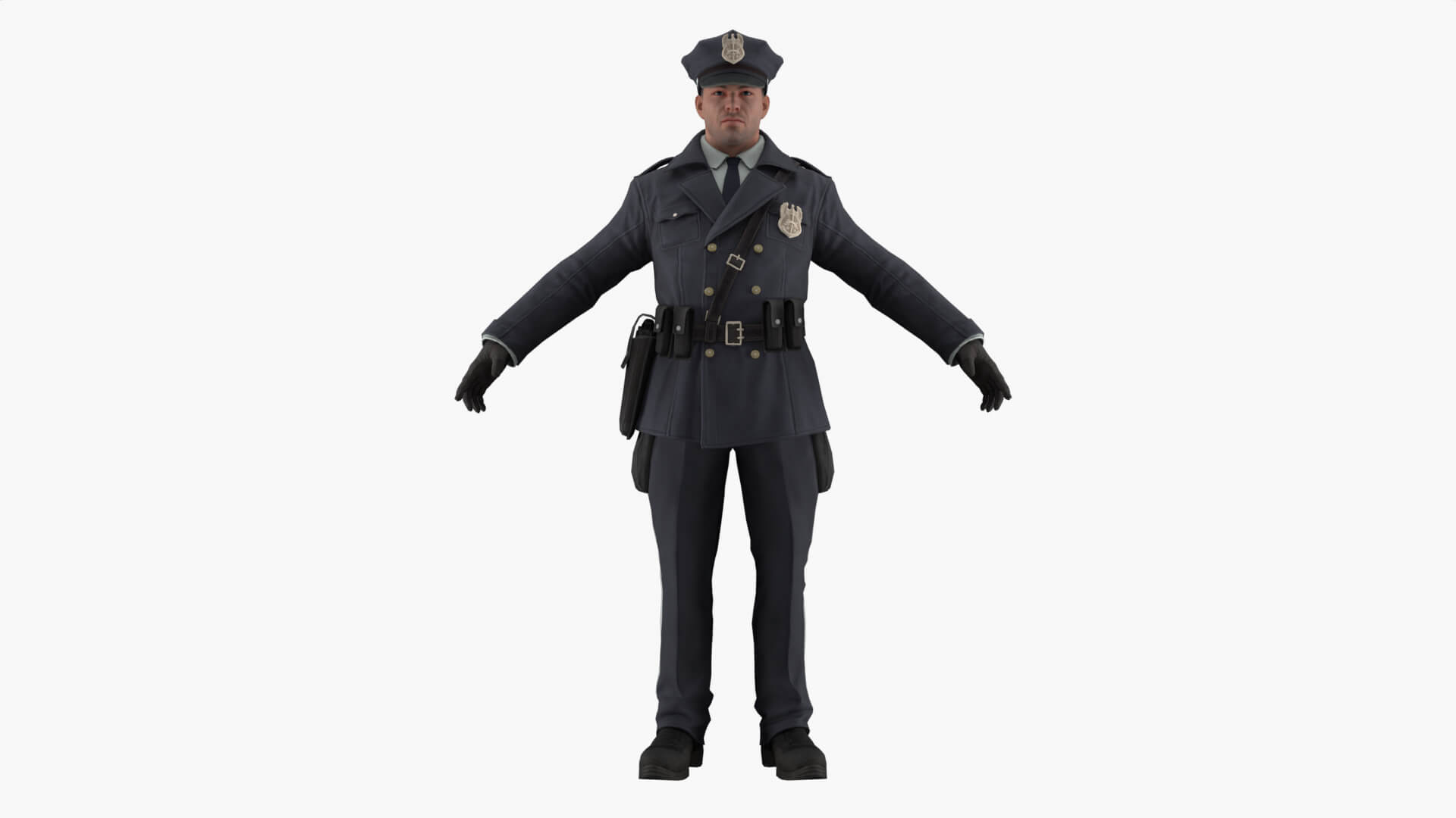 Policeman - 3D Model by Cyberon1ck
