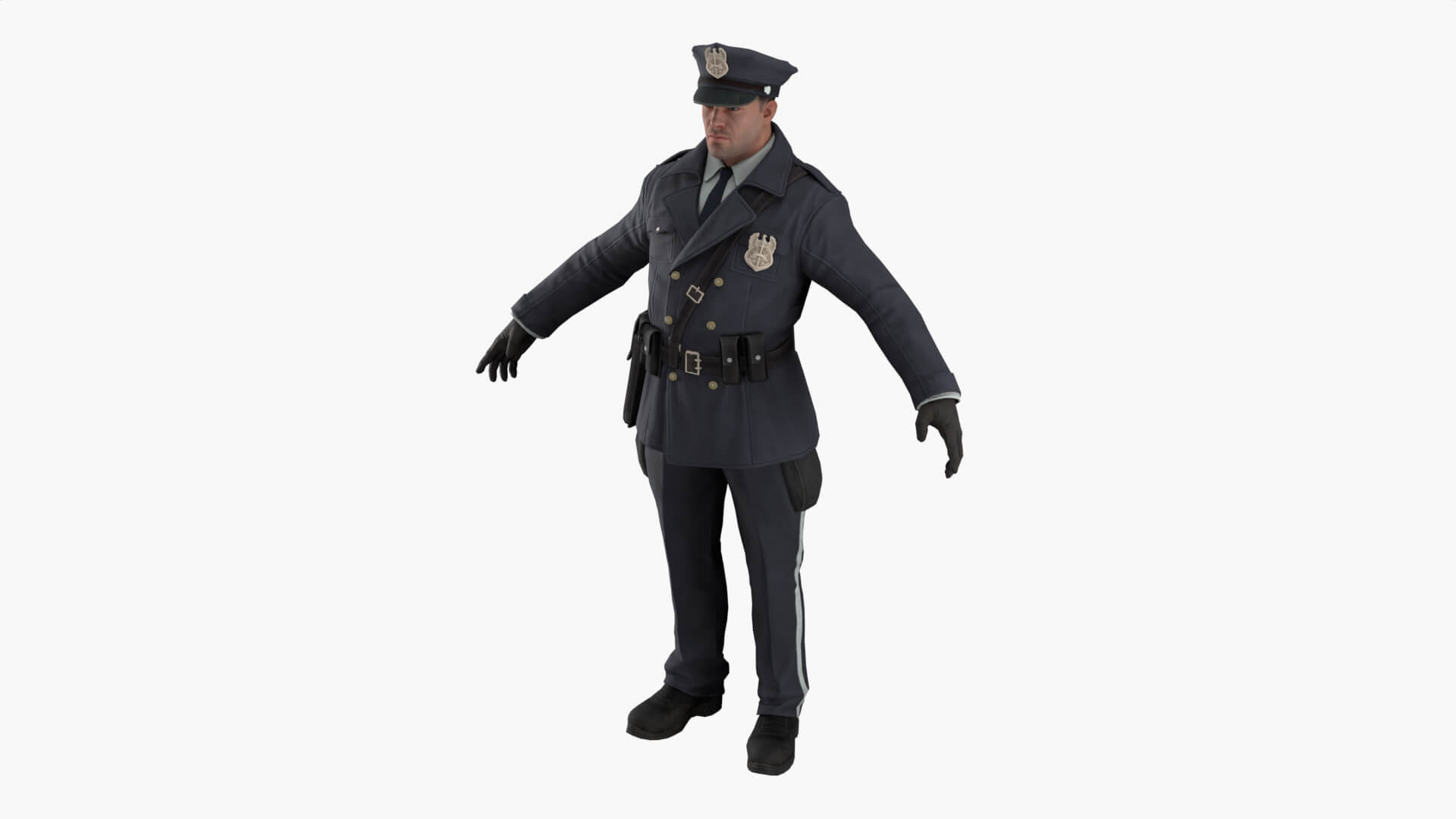 Policeman - 3D Model by Cyberon1ck