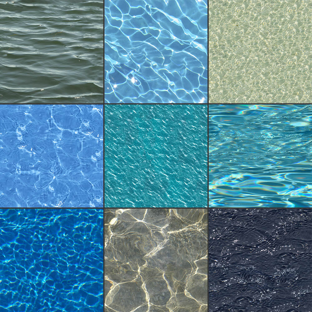 Seamless Water Textures - 3D Texture by Cyrax3D