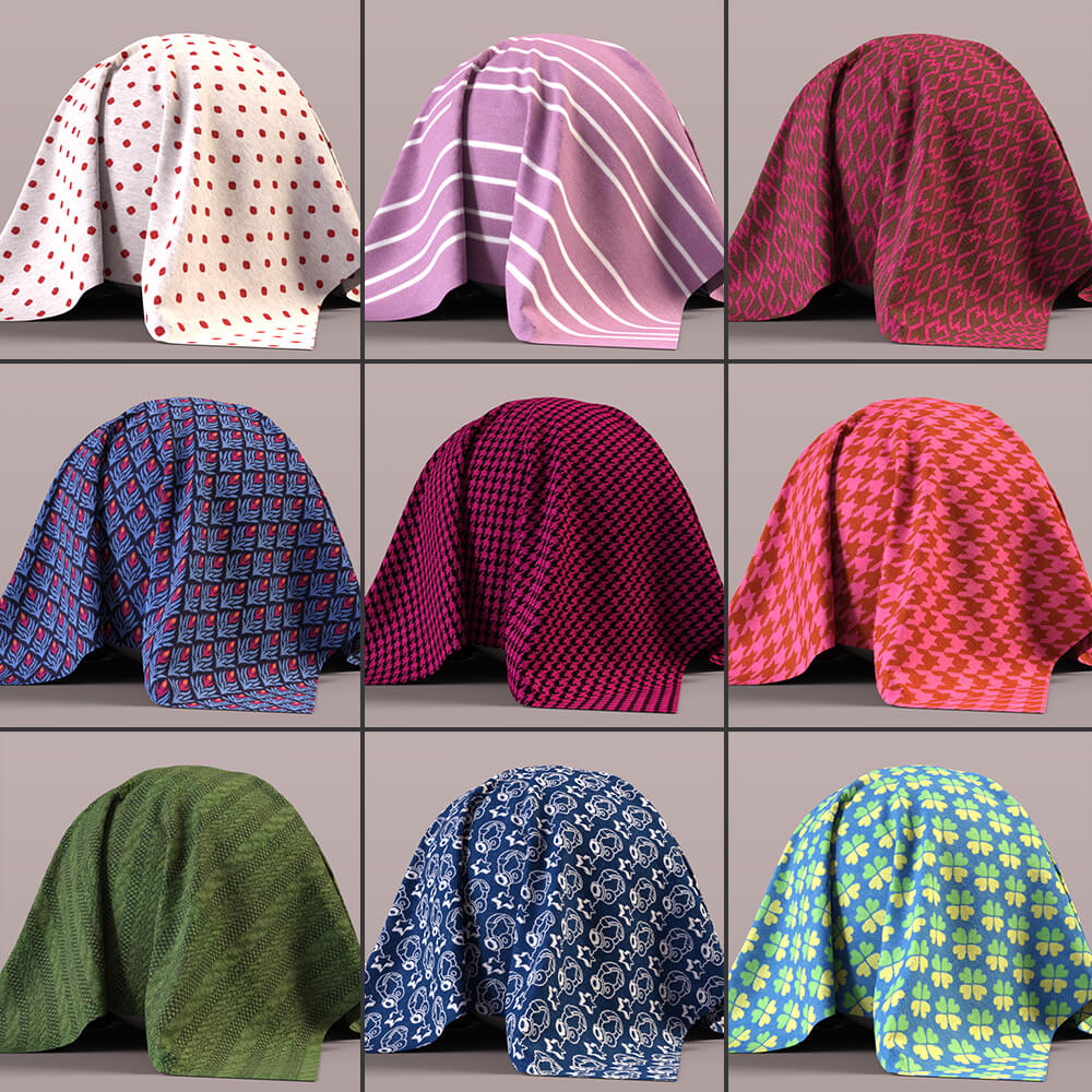 Sweater Fabric Shaders - Daz Content by Cyrax3D