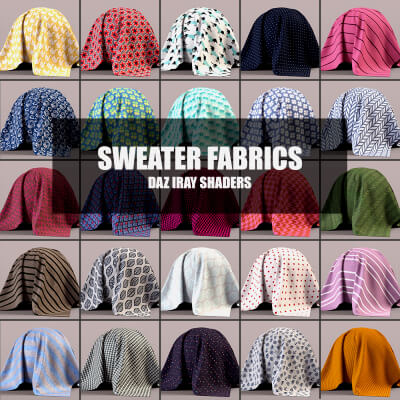 Sweater Fabric Shaders - Daz Content by Cyrax3D