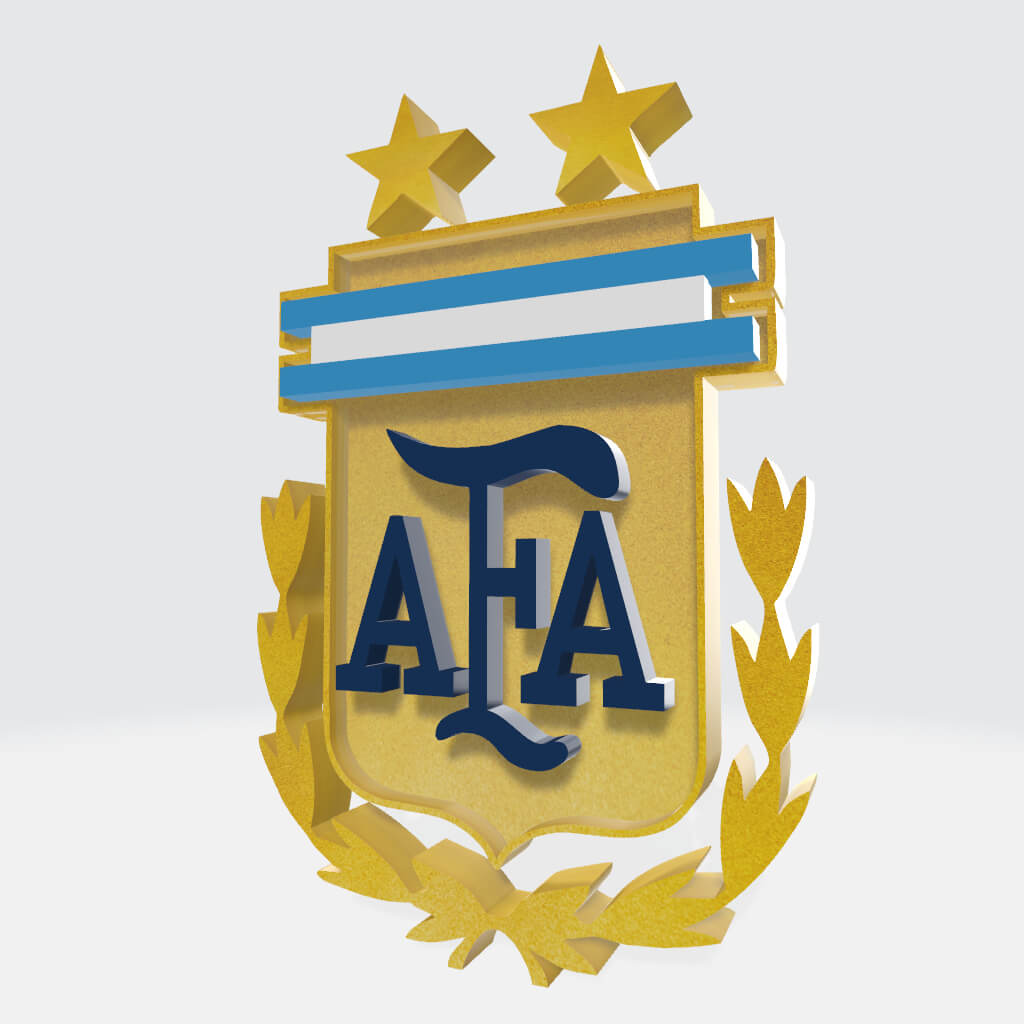 Logo 3D Model Afa Argentina by D-King