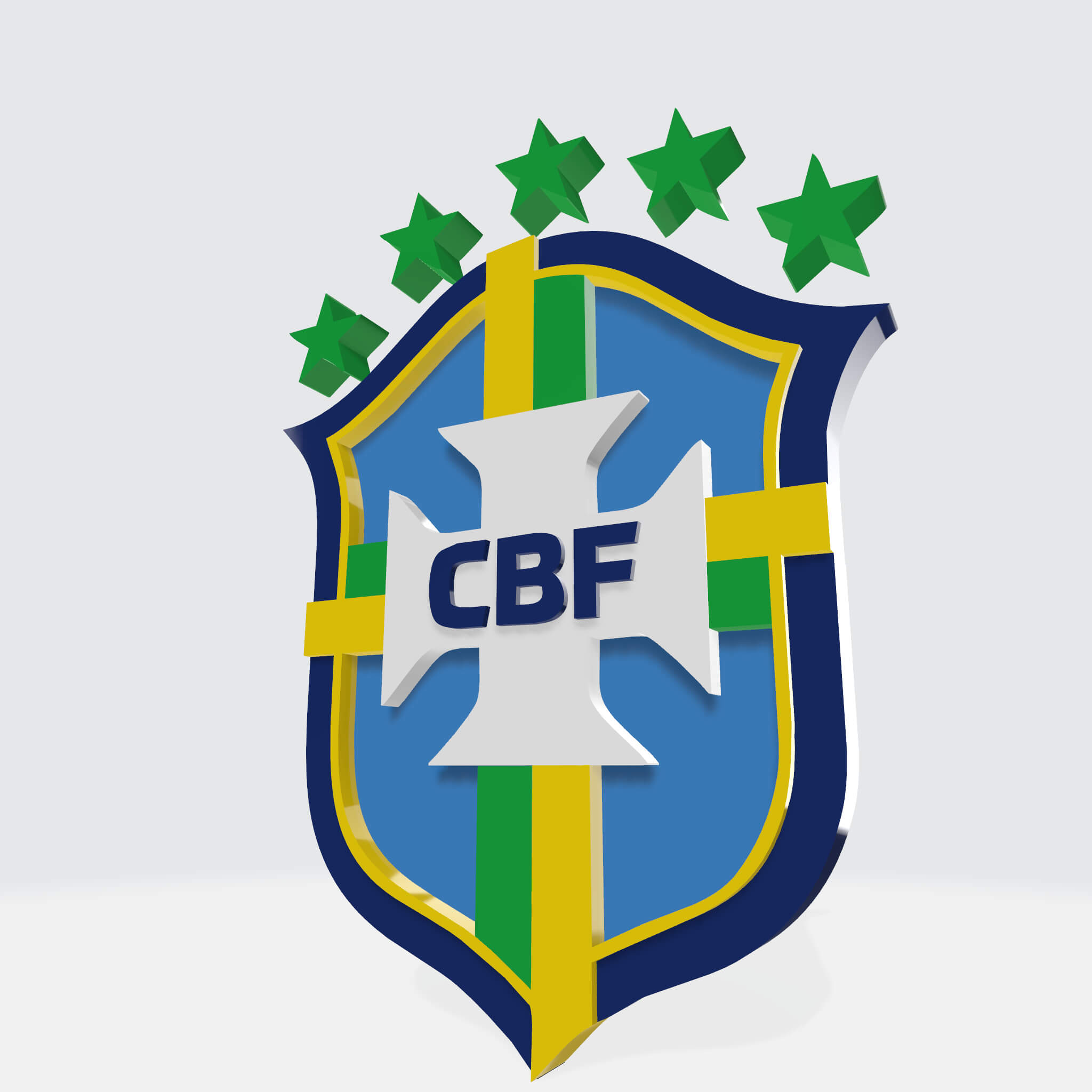 Logo 3D Model Brazil National Football Team by D-King