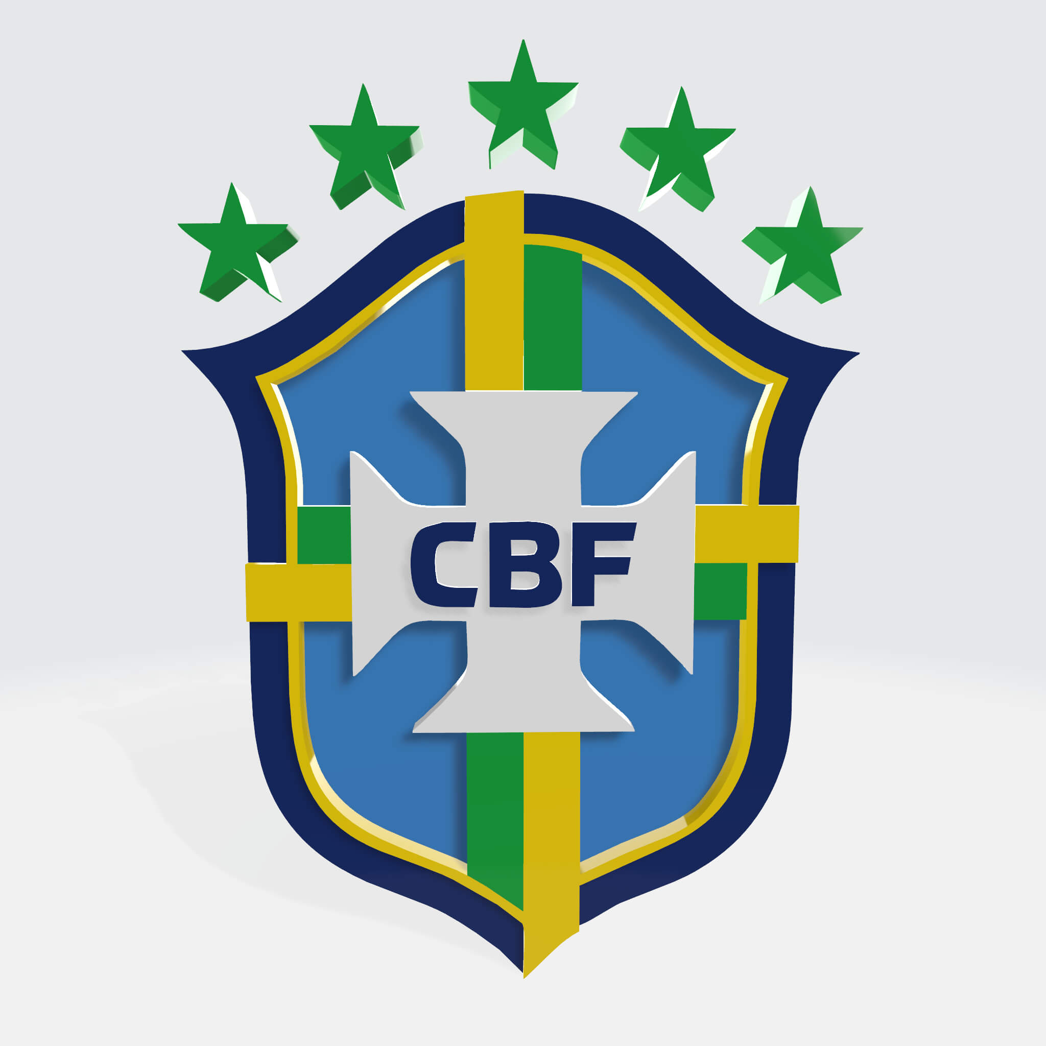 Logo 3D Model Brazil National Football Team by D-King