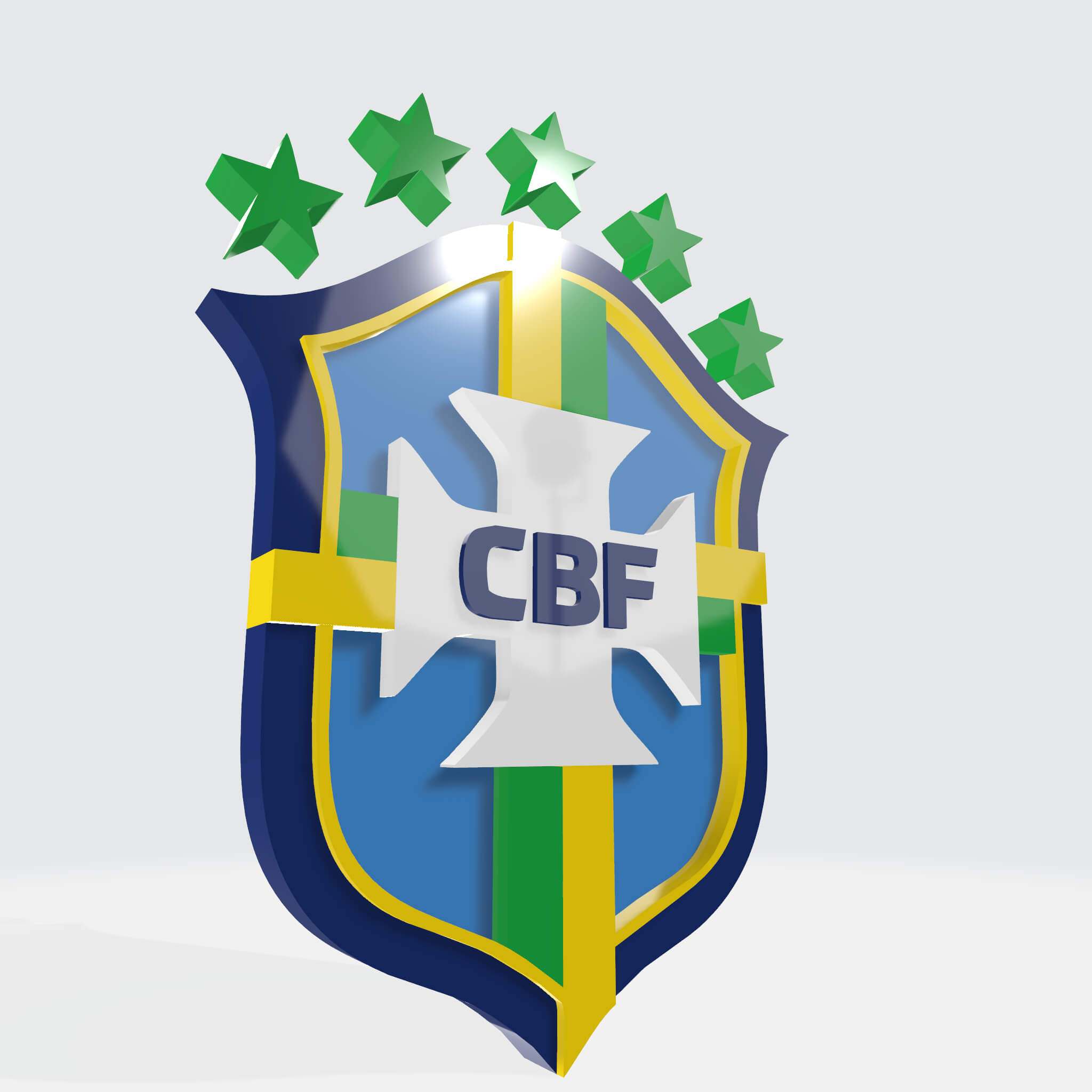Logo 3D Model Brazil National Football Team by D-King