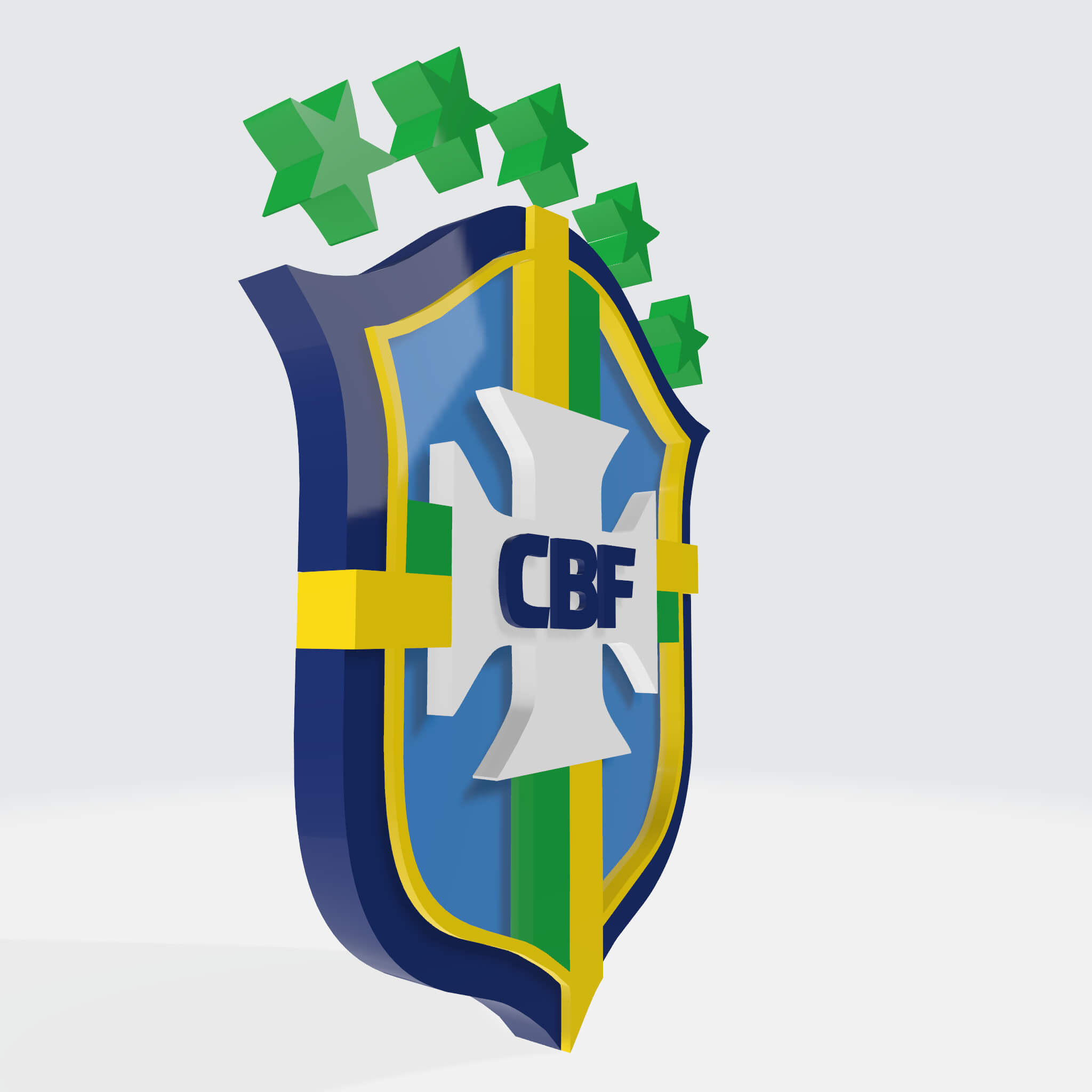 Logo 3D Model Brazil National Football Team by D-King