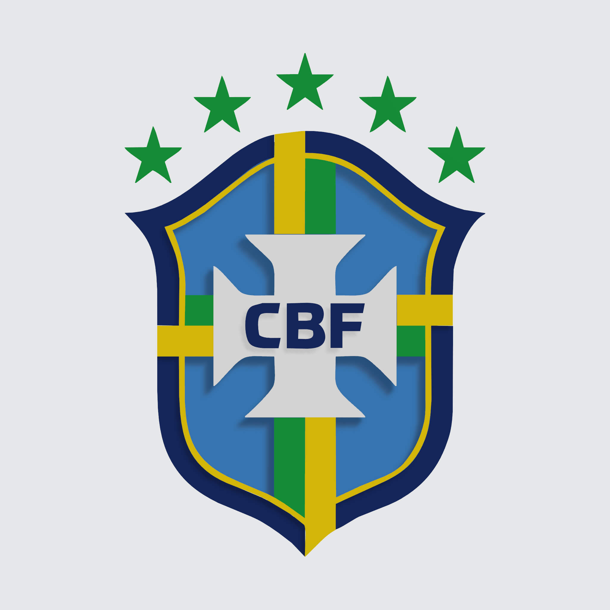 Logo 3D Model Brazil National Football Team by D-King