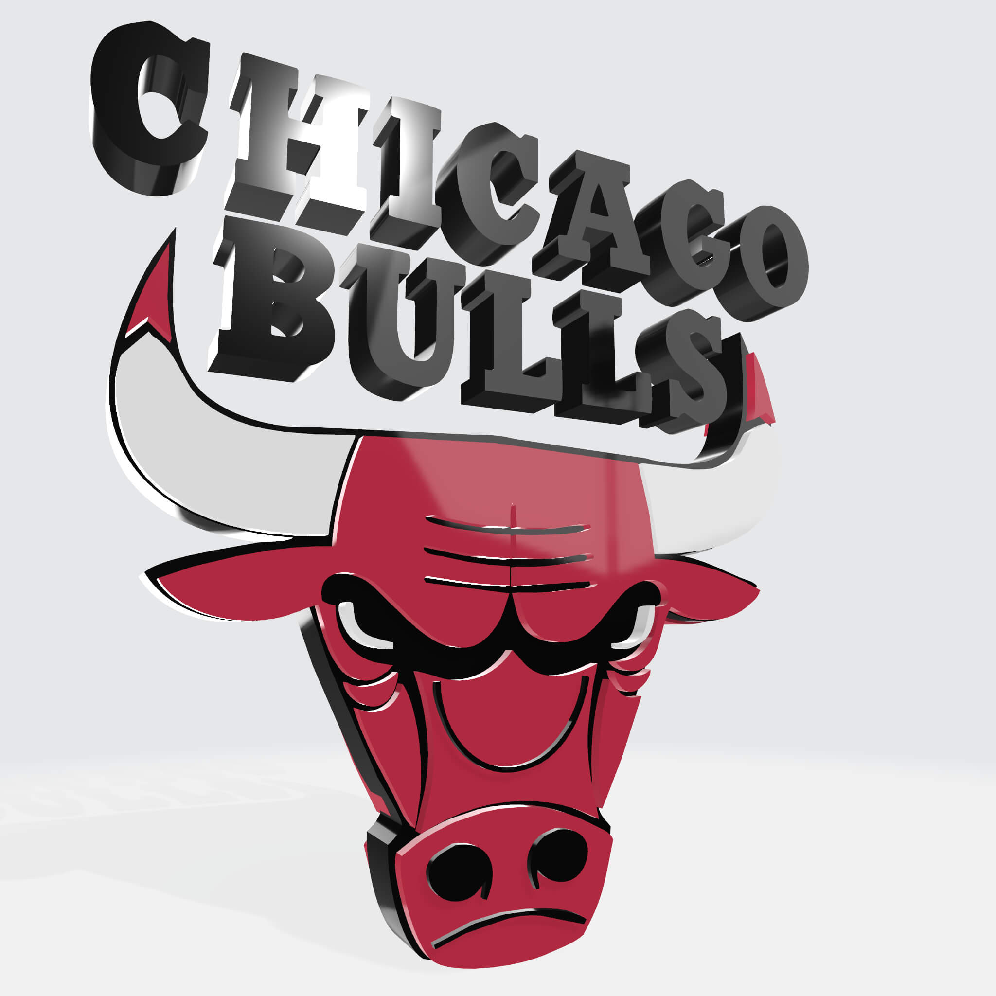 Chicago Bulls Vector Logo Bull Vector Icon Illustration Design