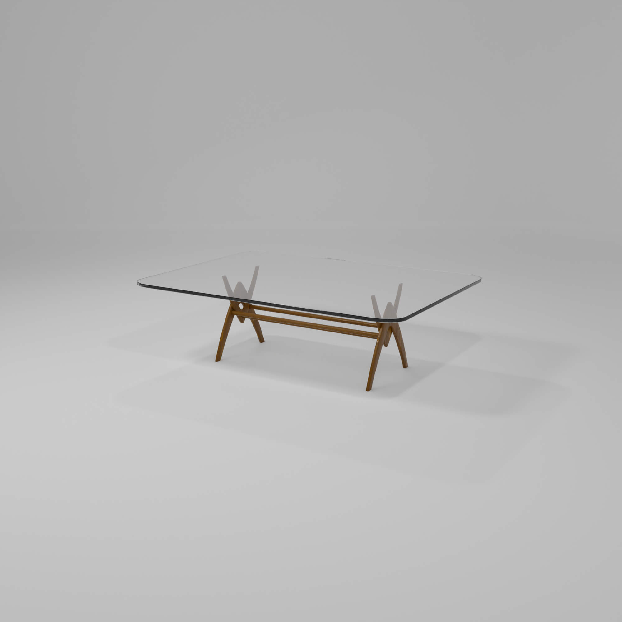 Modern Glass Table - 3D Model by d_zadhill
