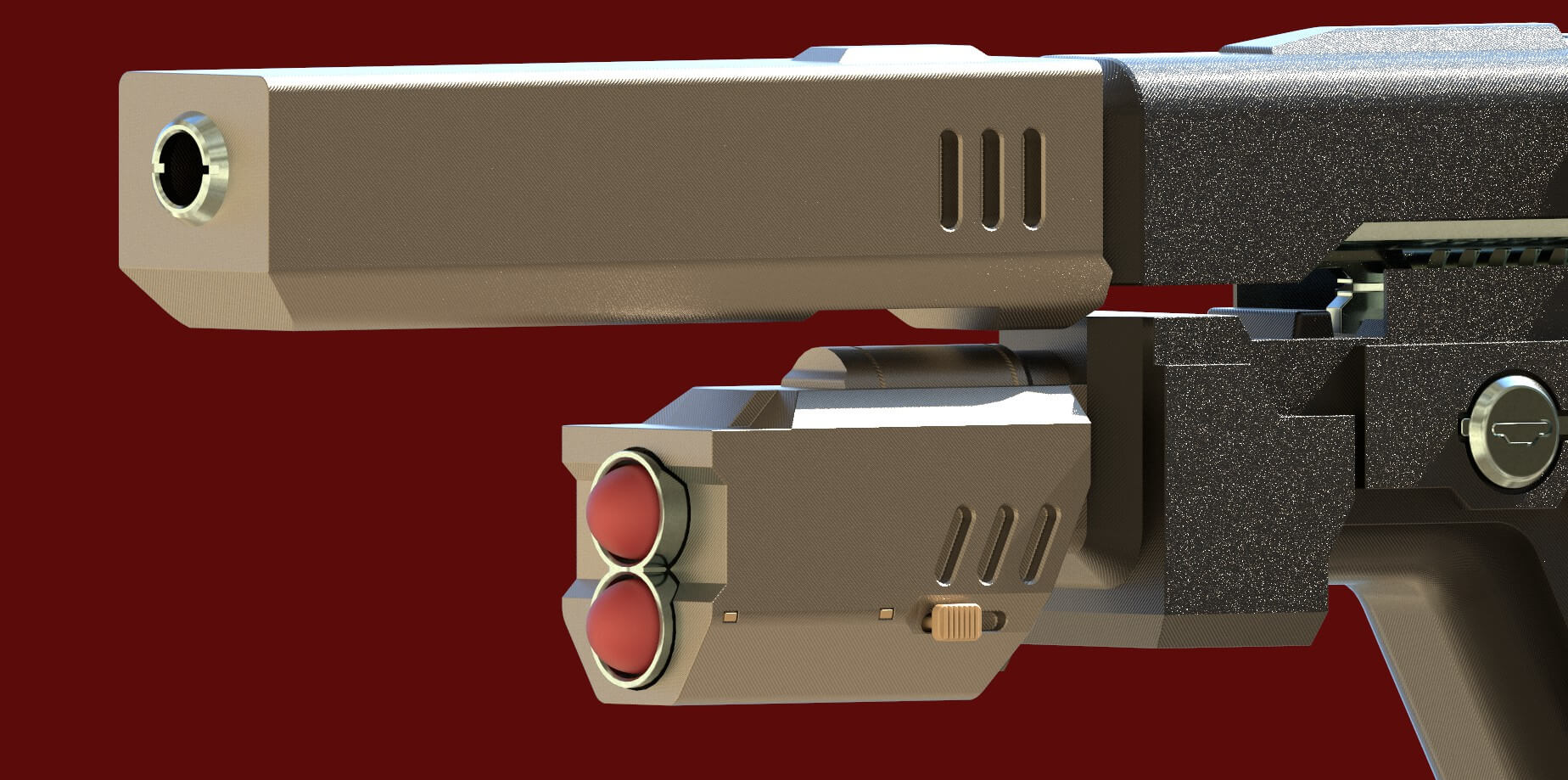 Sci-Fi Gun - Quasar-37 3D Model by DaddyEddy