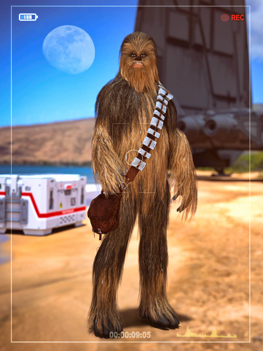 Wookiees - never smile 3D Render, Digital Art by Daddyo3d