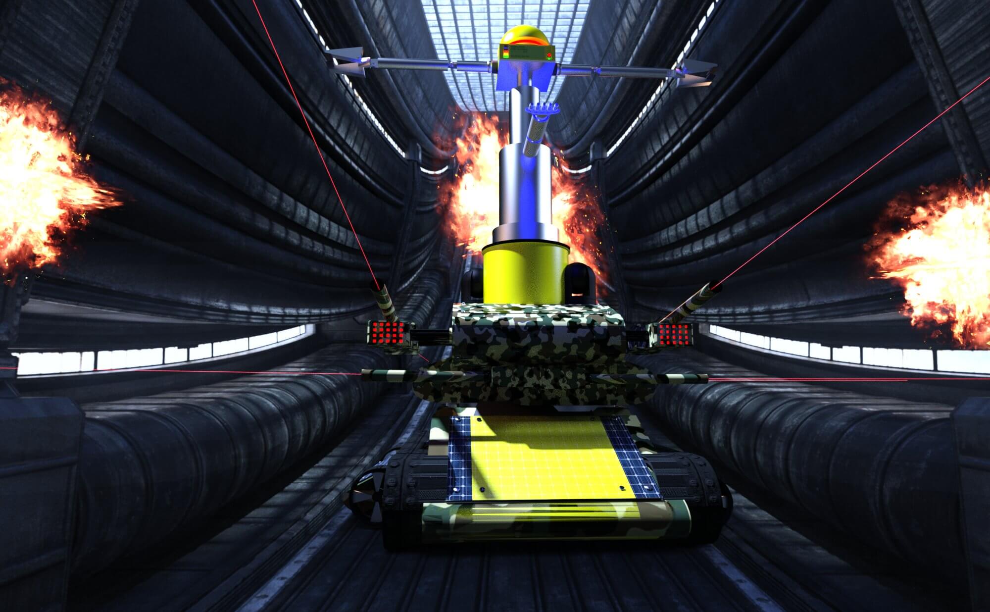 BattleBot Mash Up 3D Render | RenderHub Gallery