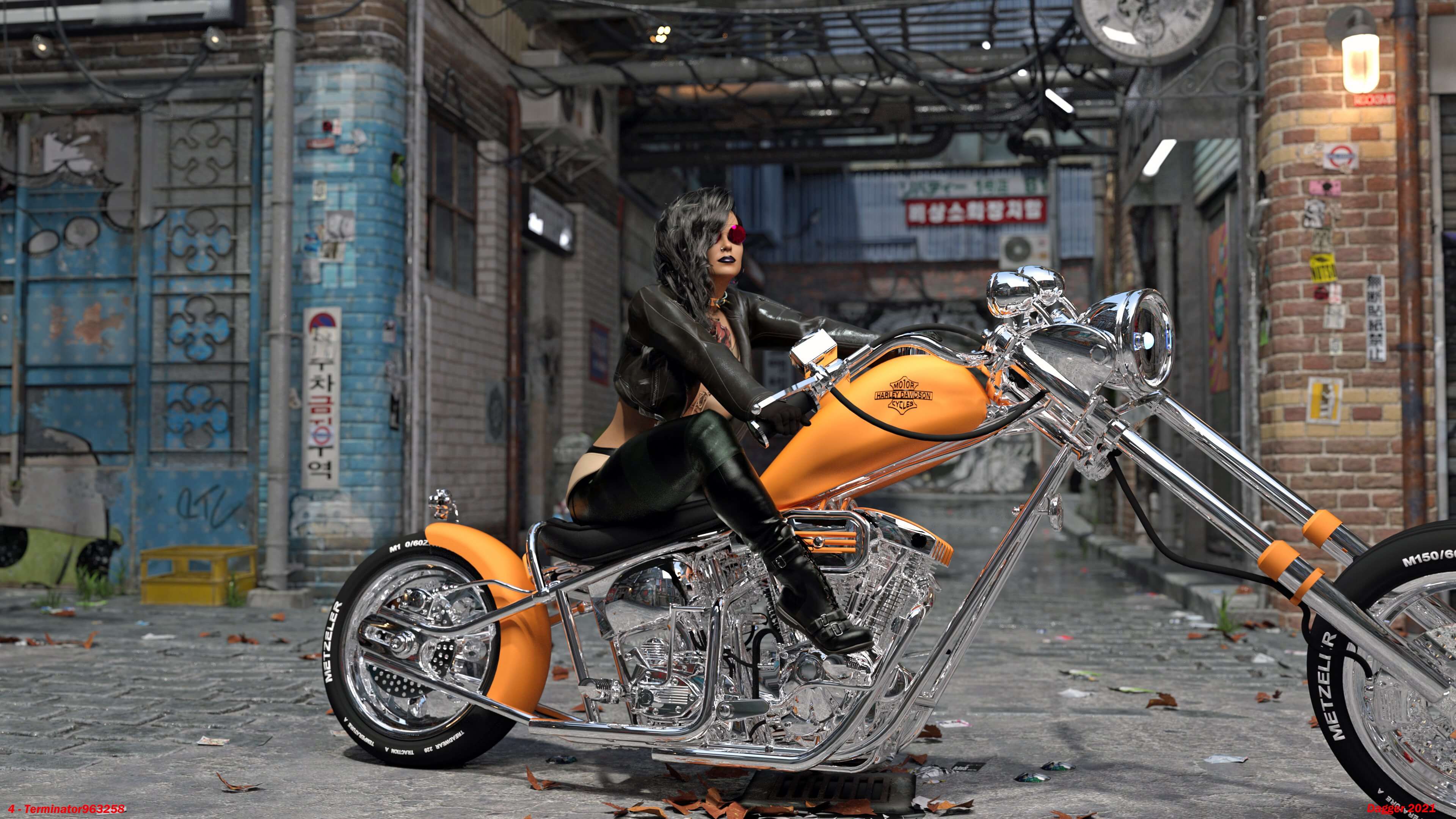 Easy Rider (Circa 2021) 3D Render, Digital Art by daggerwilldo