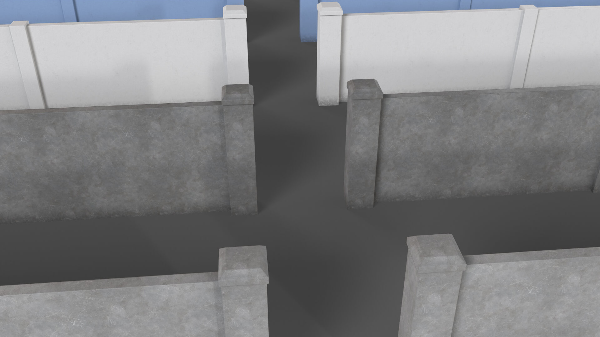 Concrete Wall 3 - 3D Model by DaikLord