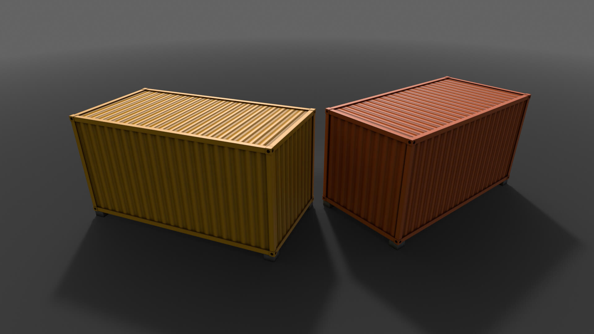 Container House AA 20ft V2 - 3D Model by DaikLord