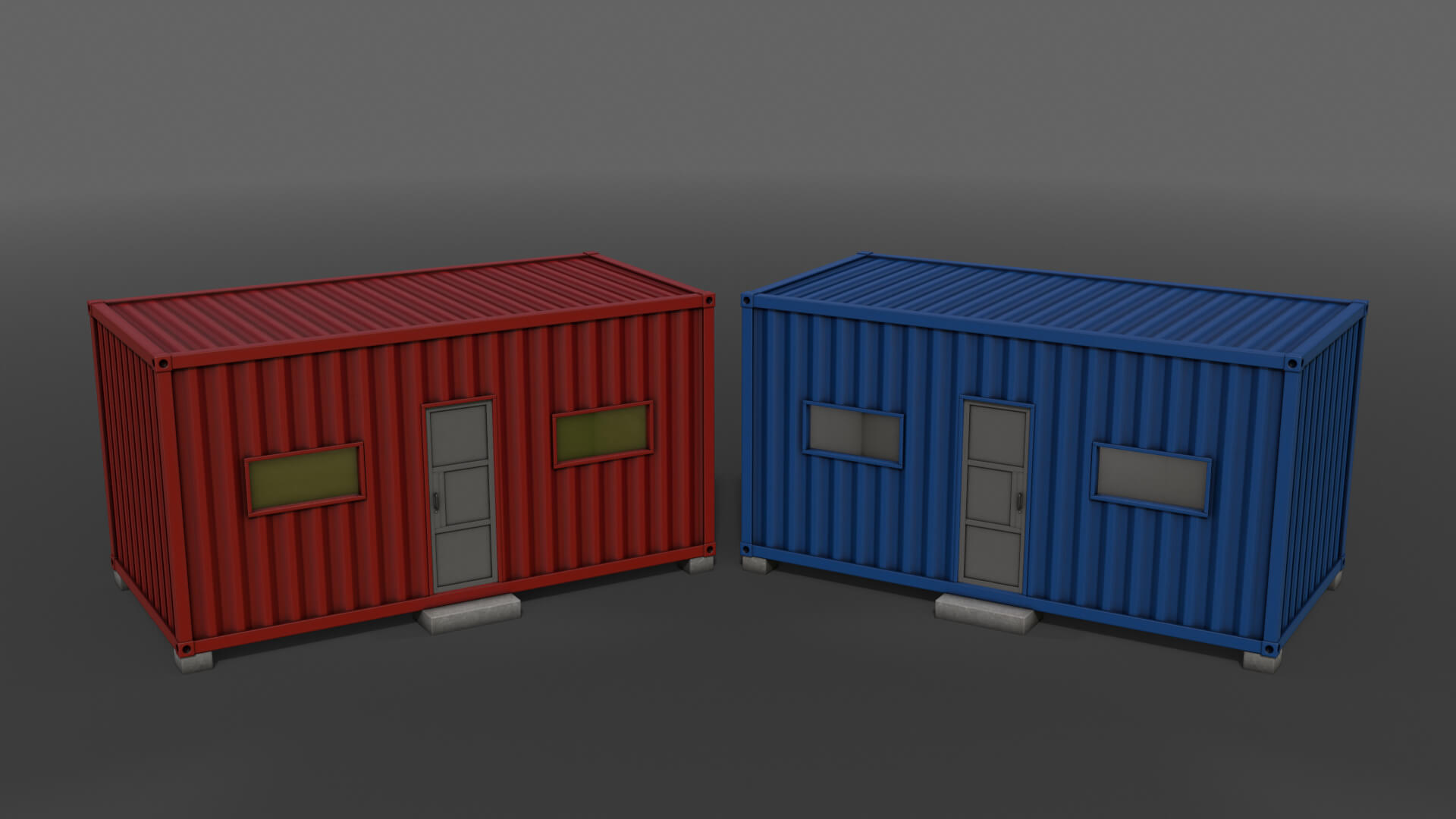 Container House AA 20Ft V3 - 3D Model by DaikLord