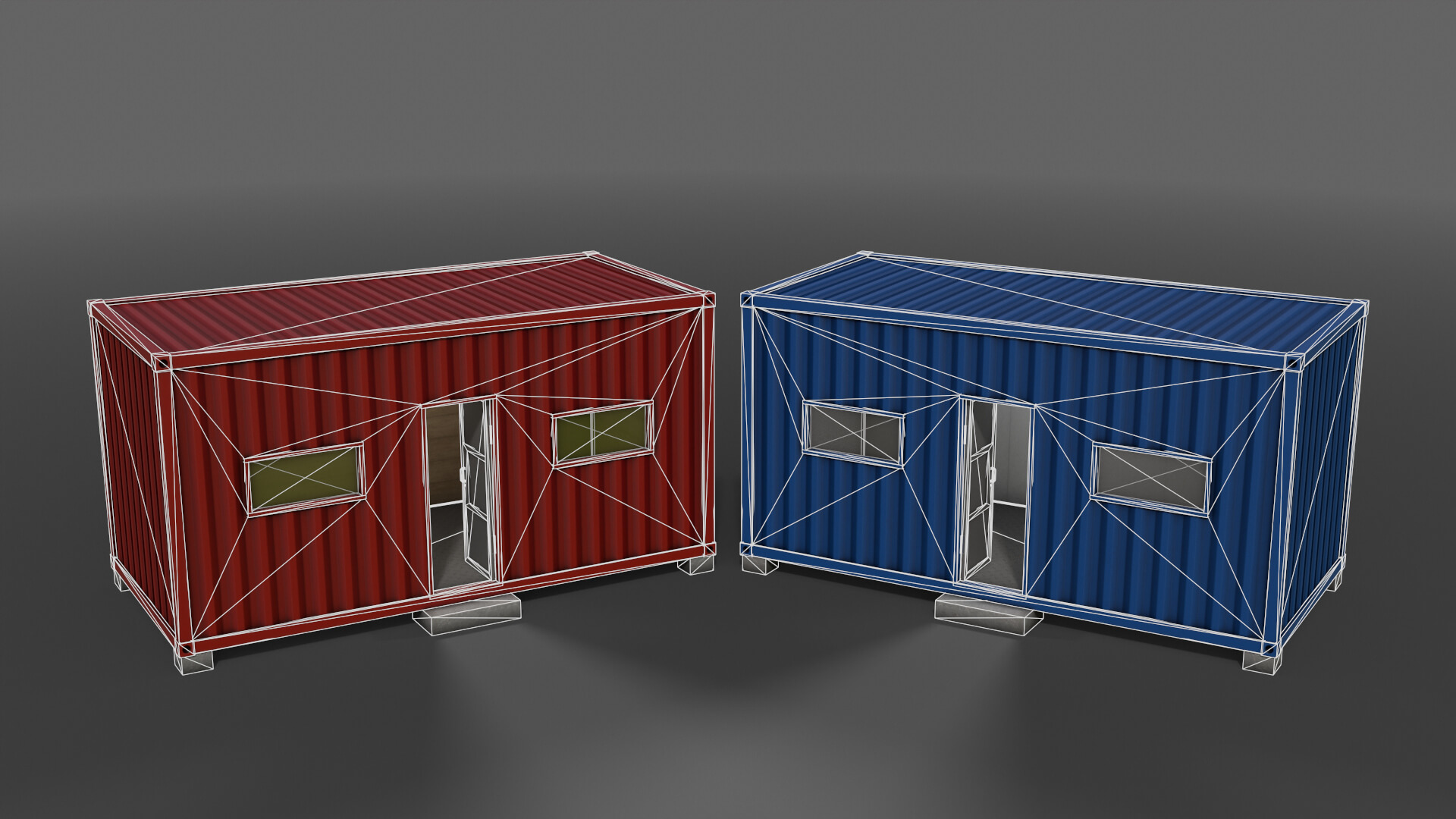 Container House AA 20Ft V3 - 3D Model by DaikLord