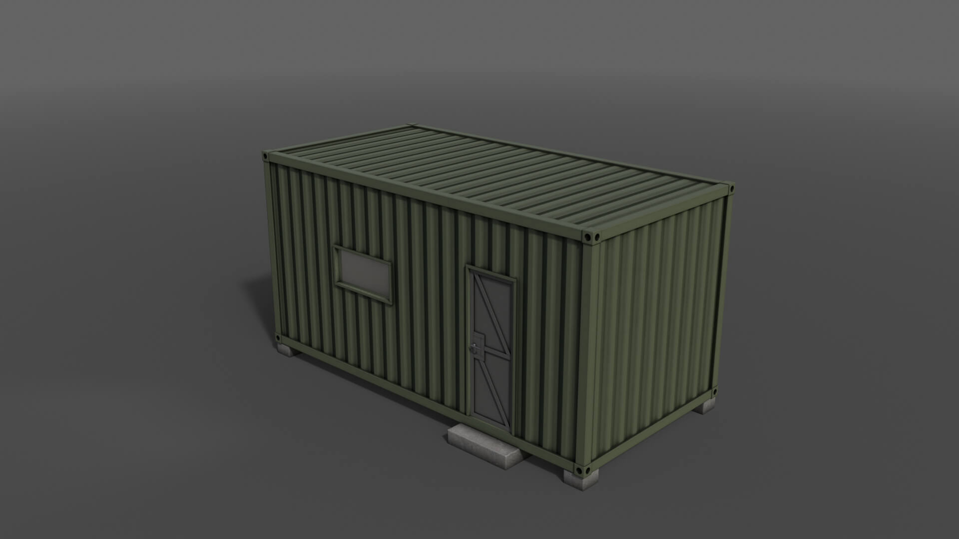 Container House AA 20Ft V4 - 3D Model by DaikLord