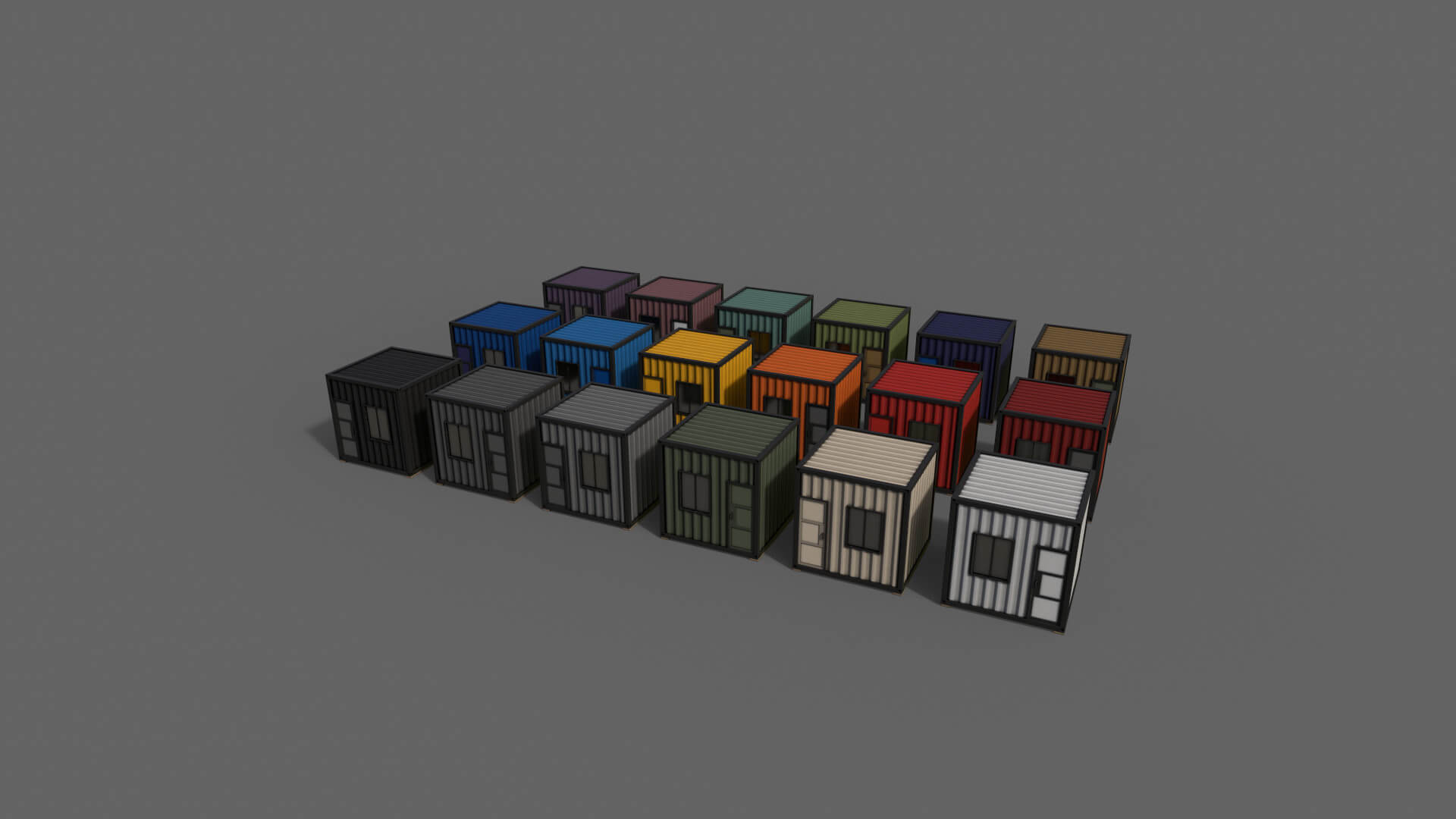 Container House AA V1 - 3D Model by DaikLord