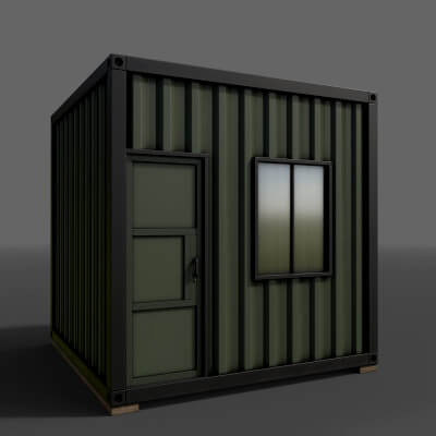 Container House AA V1 - 3D Model by DaikLord
