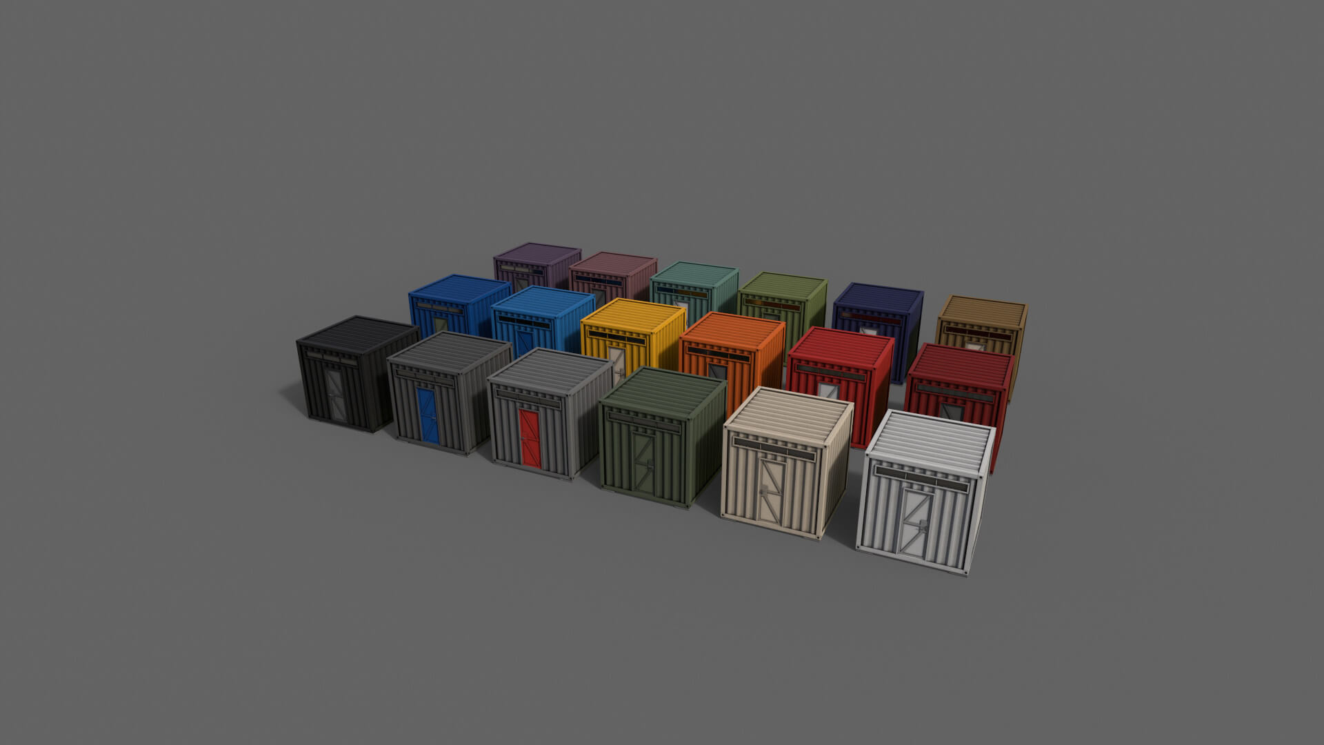 Container House AA V2 - 3D Model by DaikLord