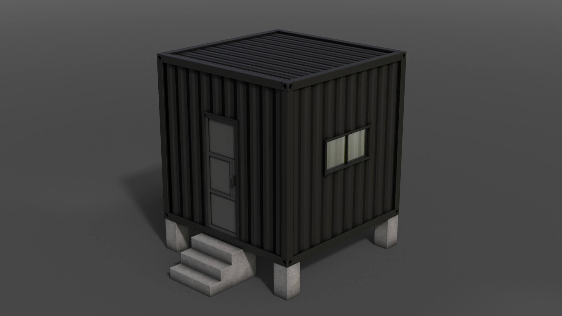 Container House AA V3 - 3D Model by DaikLord