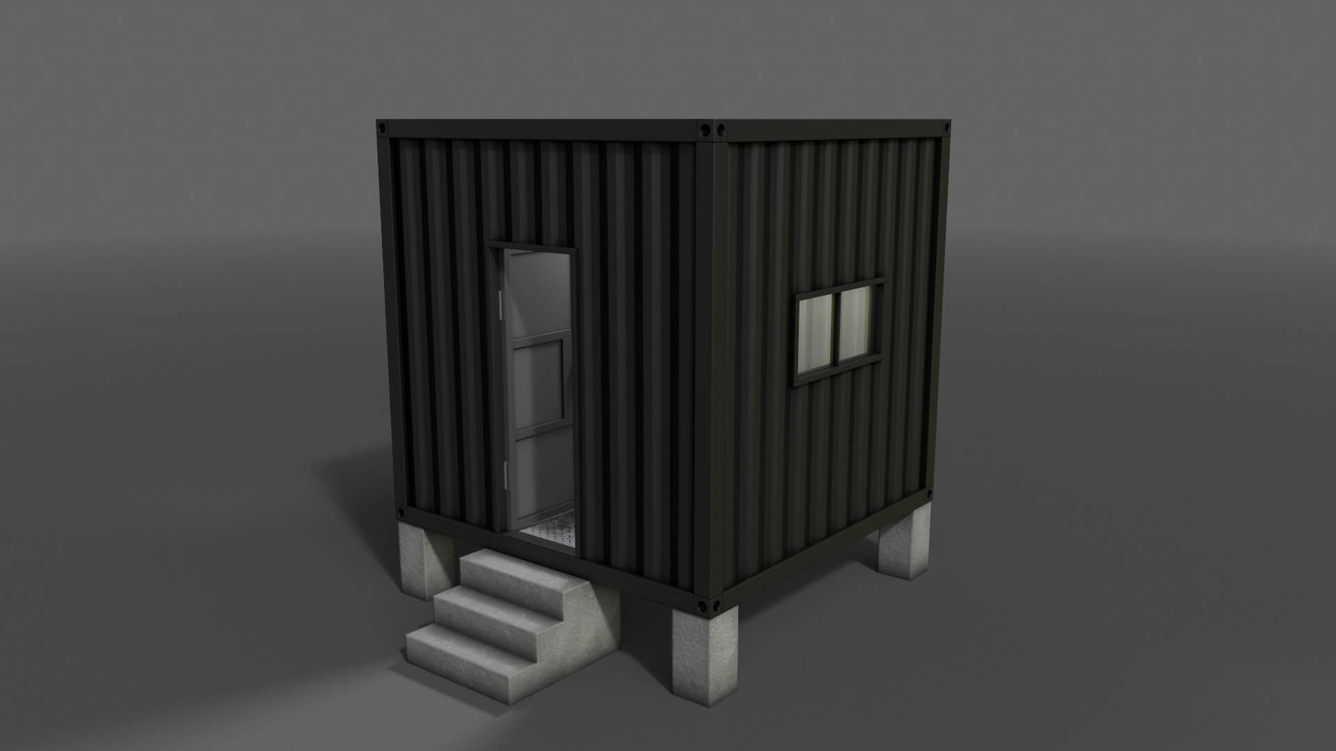 Container House AA V3 - 3D Model by DaikLord