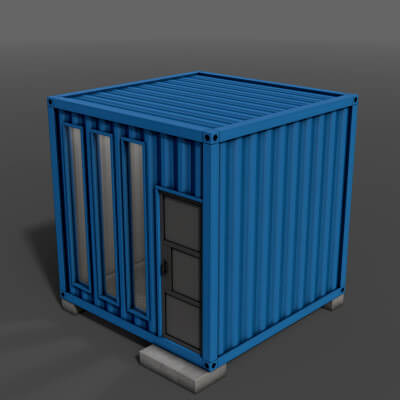 Container House AA V4 - 3D Model by DaikLord
