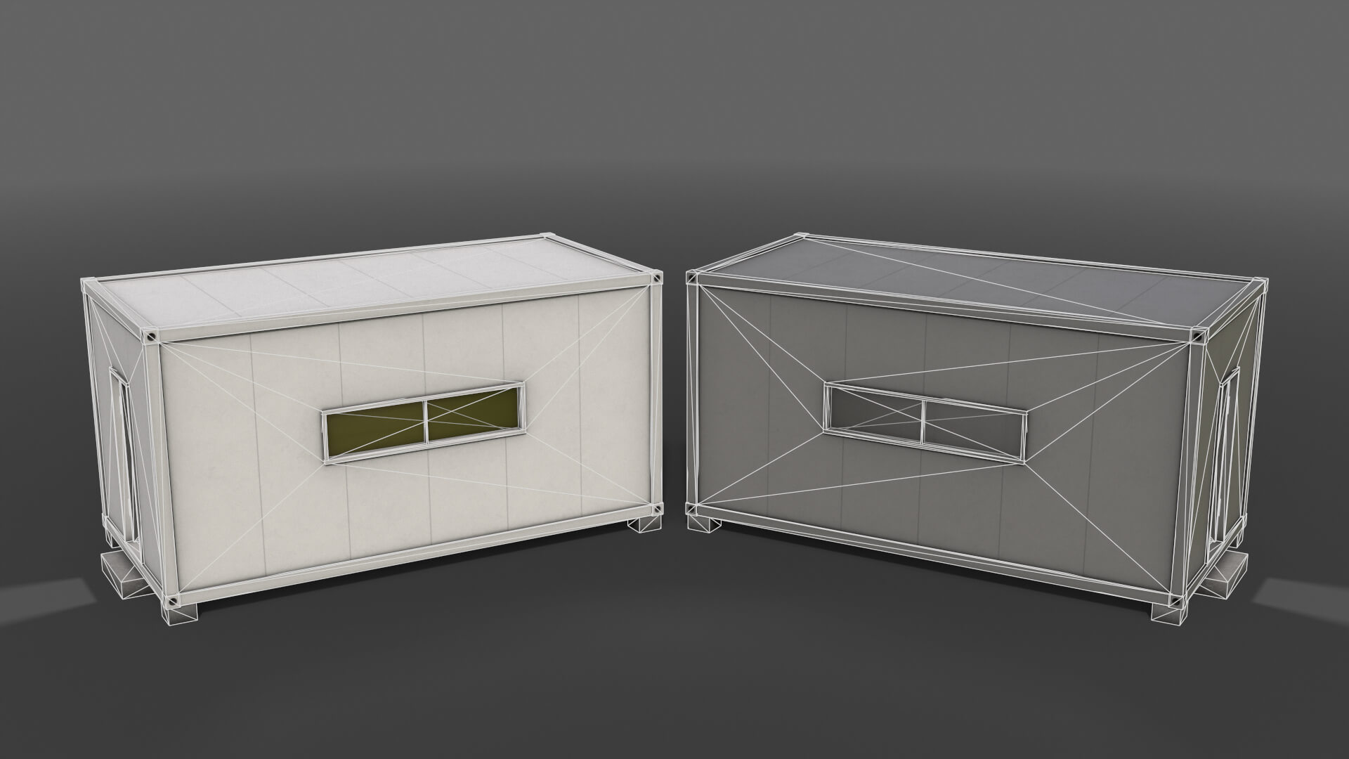 Container House AB 20ft V2 - 3D Model by DaikLord