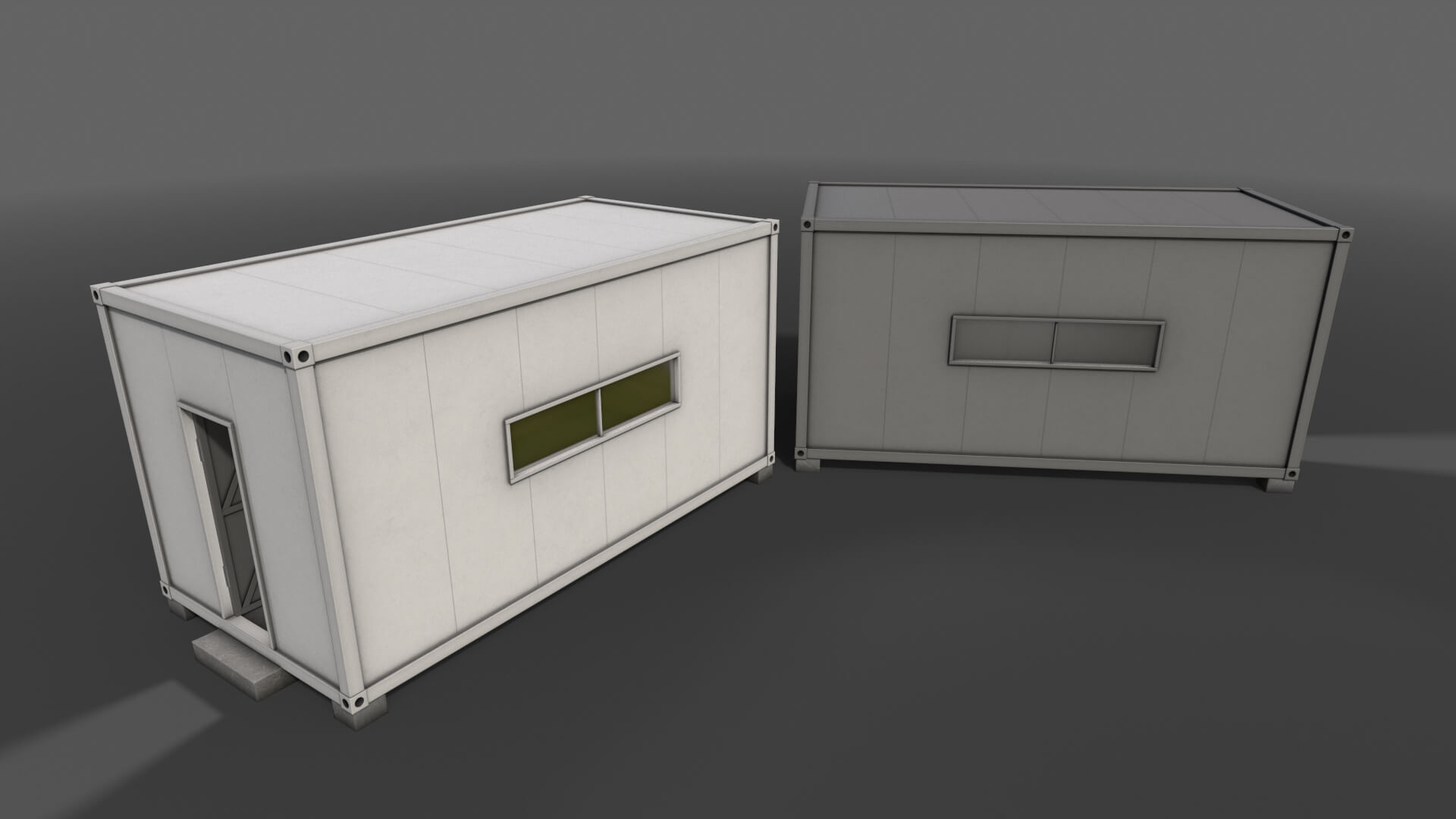 Container House AB 20ft V2 - 3D Model by DaikLord