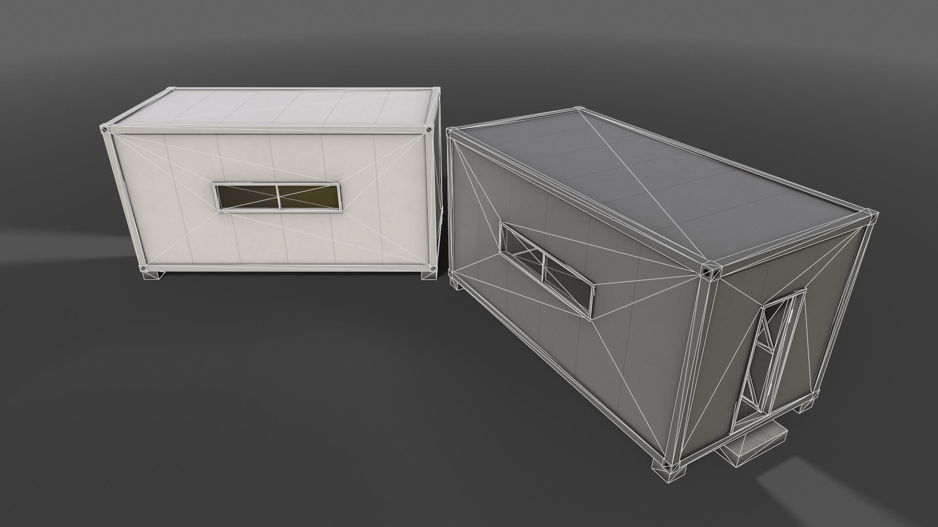 Container House AB 20ft V2 - 3D Model by DaikLord