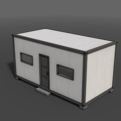 Container House AB 20Ft V3 - 3D Model by DaikLord