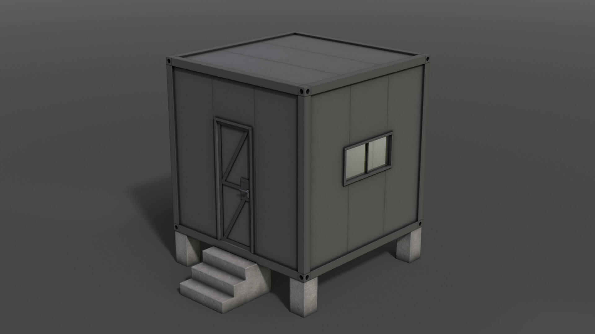 Container House AB V3 - 3D Model by DaikLord